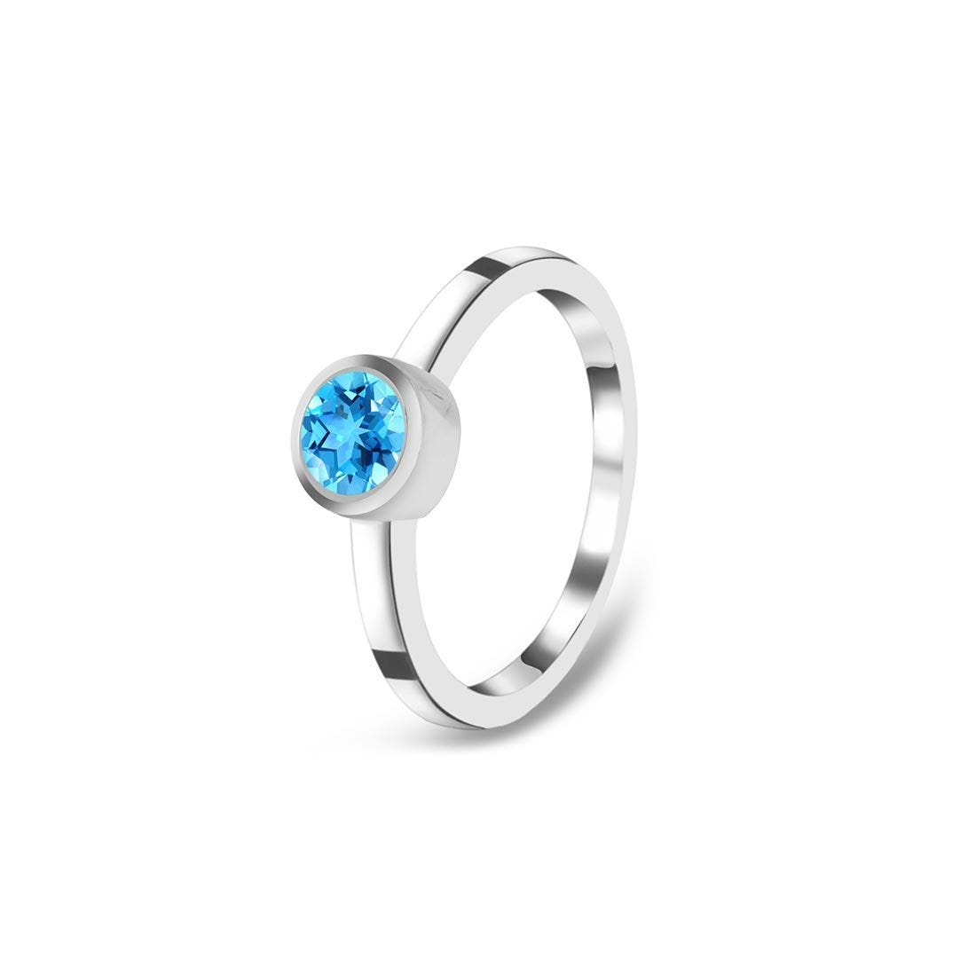 Let’s spark more boldness and brightness with the Swiss blue ring ...