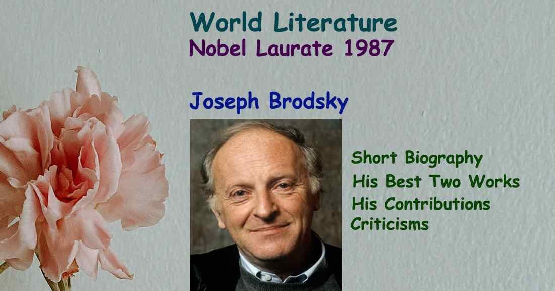 1987 Nobel laureate Joseph Brodsky - Ashraful Musaddeq - Medium