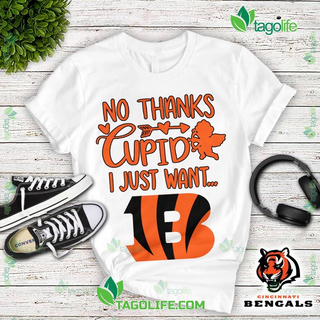 Catching Touchdowns Not Cupid’s Arrows Bengals Edition T-shirt | by ...