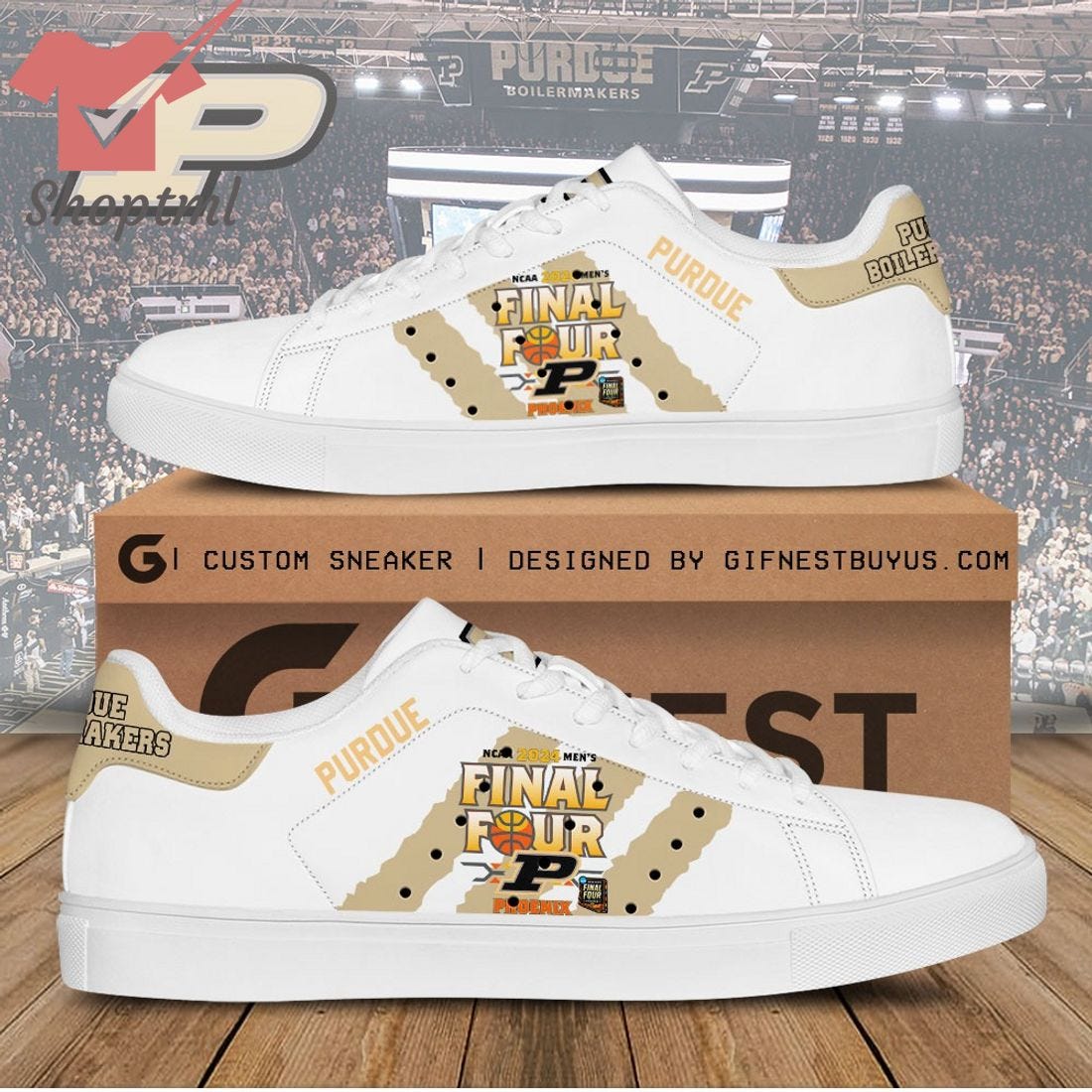 Purdue Boilermakers NCAA Men’s Basketball Stan Smith Shoes - Shoptml ...