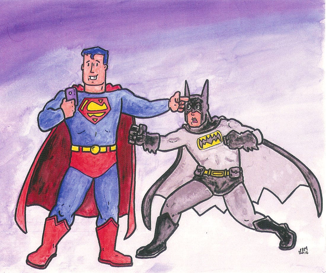 NO CONTEST!. Now that the Batman vs Superman movie… | by Jim Brenneman ...