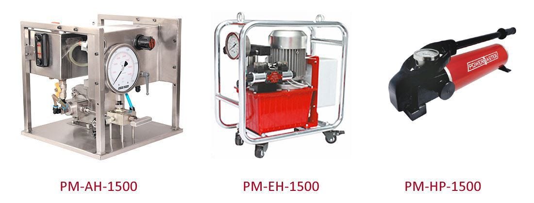 Hydraulic Hand and Electric Pumps allow the user to generate pressure ...