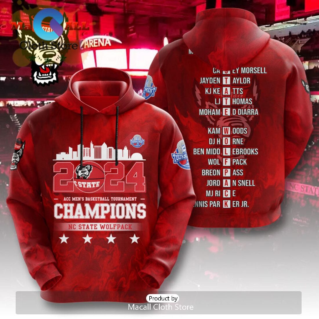 Introducing the 2024 Champions NC State Wolfpack Men’s Basketball 3D ...