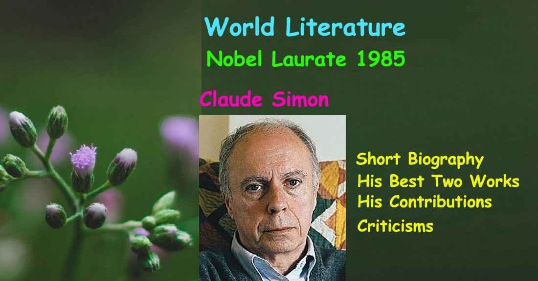 1985 Nobel laureate Claude Simon - Ashraful Musaddeq - Medium