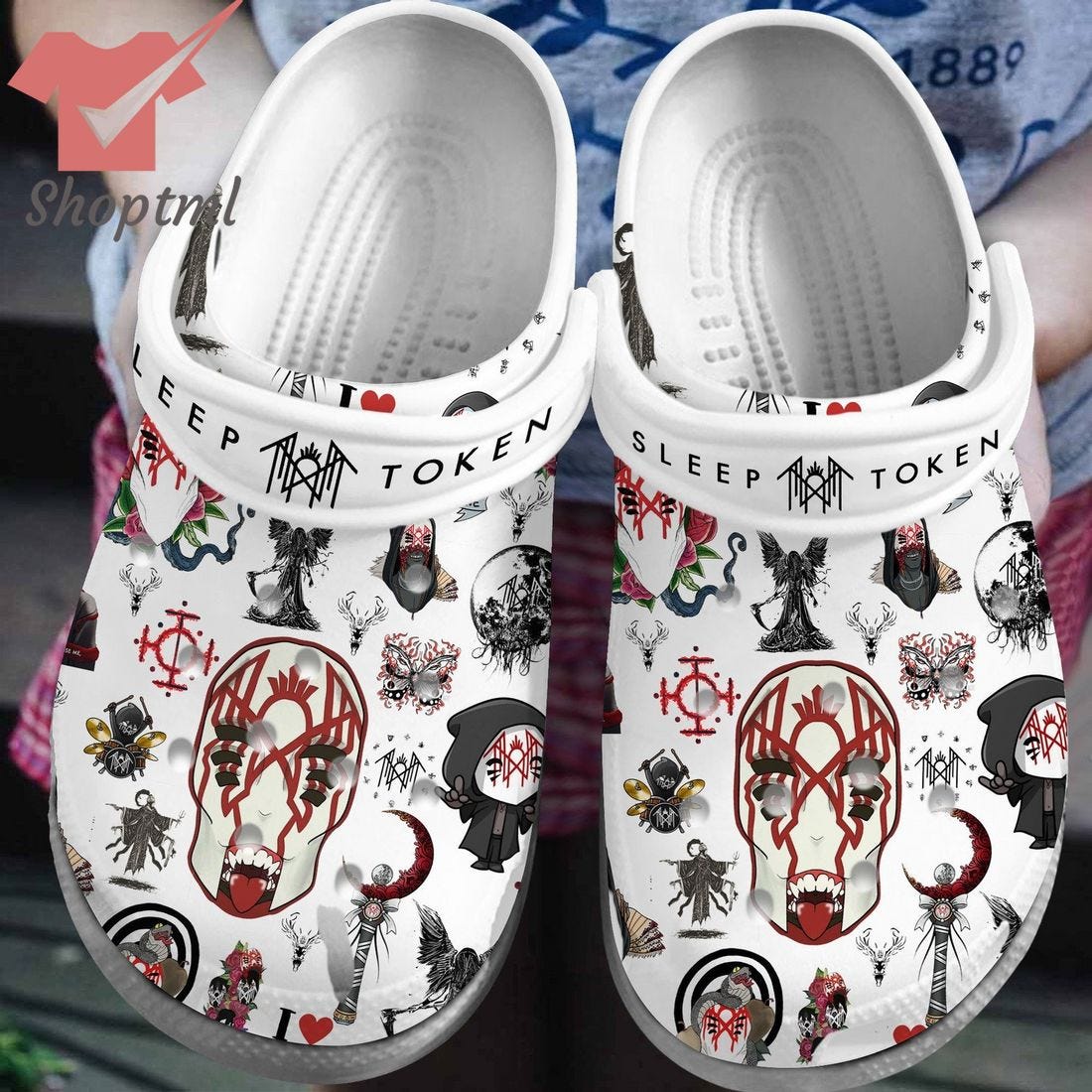 Unveiling Comfort: Sleep Token Rock Band Crocs Clogs Shoes | by ...