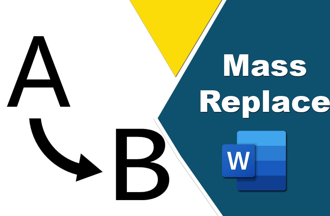 How to mass replace text in Microsoft word - Shapon Shekh - Medium