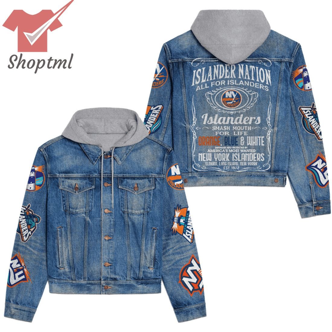 Islander Swagger: New York Islanders Smash Mouth For Life Hooded Denim ...