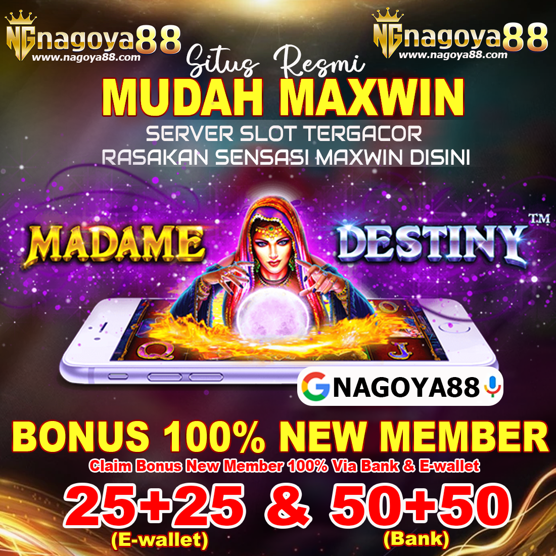 🔥Cari Situs Mudah Maxwin Anti Rungkad ? Rekomendasi NAGOYA88 Bonus 100% Di Depan - NAGOYA88 ...