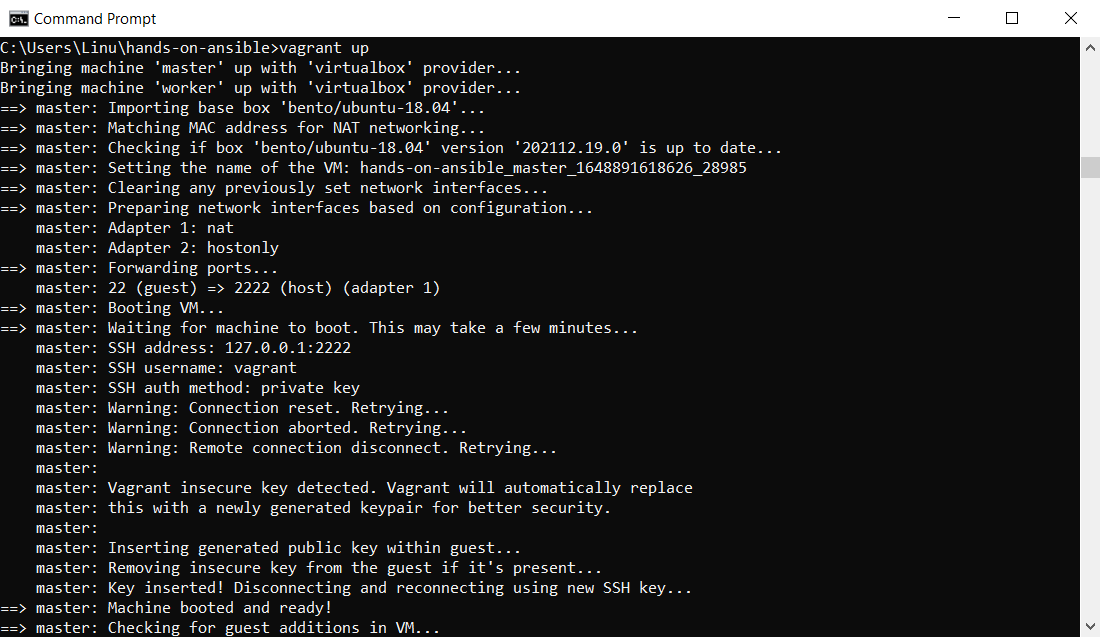 Easy Ansible setup using VirtualBox | by Linu Bajy | Medium