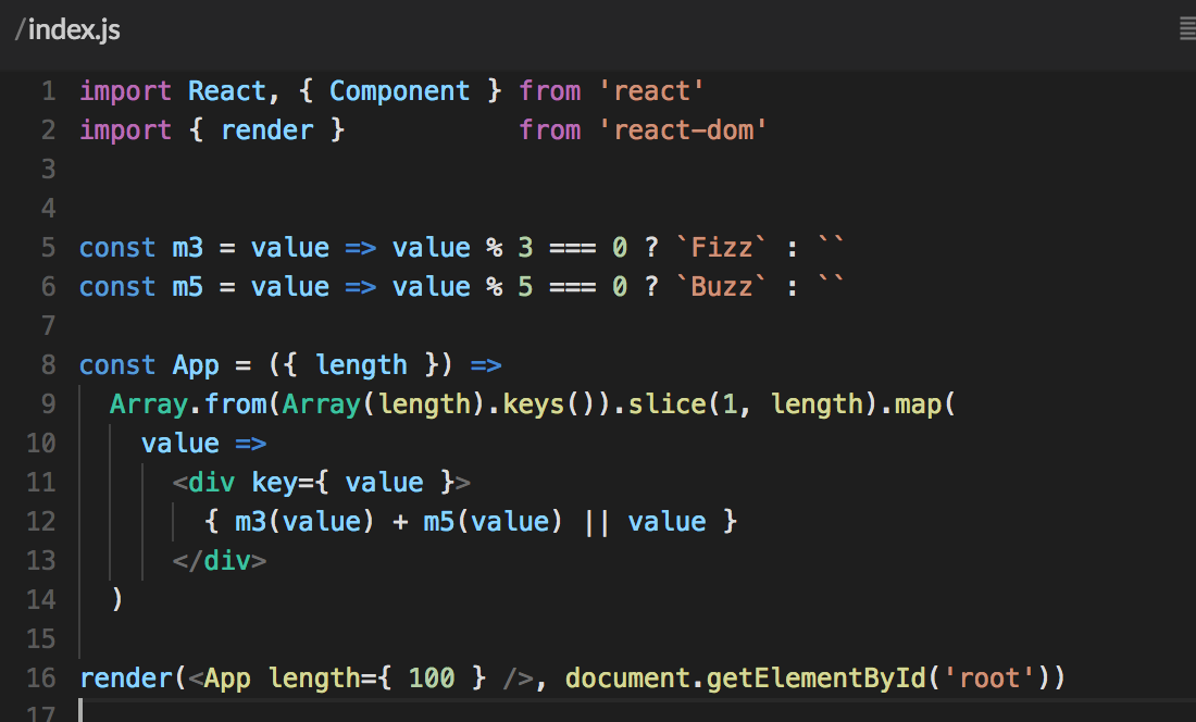 FizzBuzz on React. https://stackblitz.com/edit/fizz-buzz | by Pavel ...