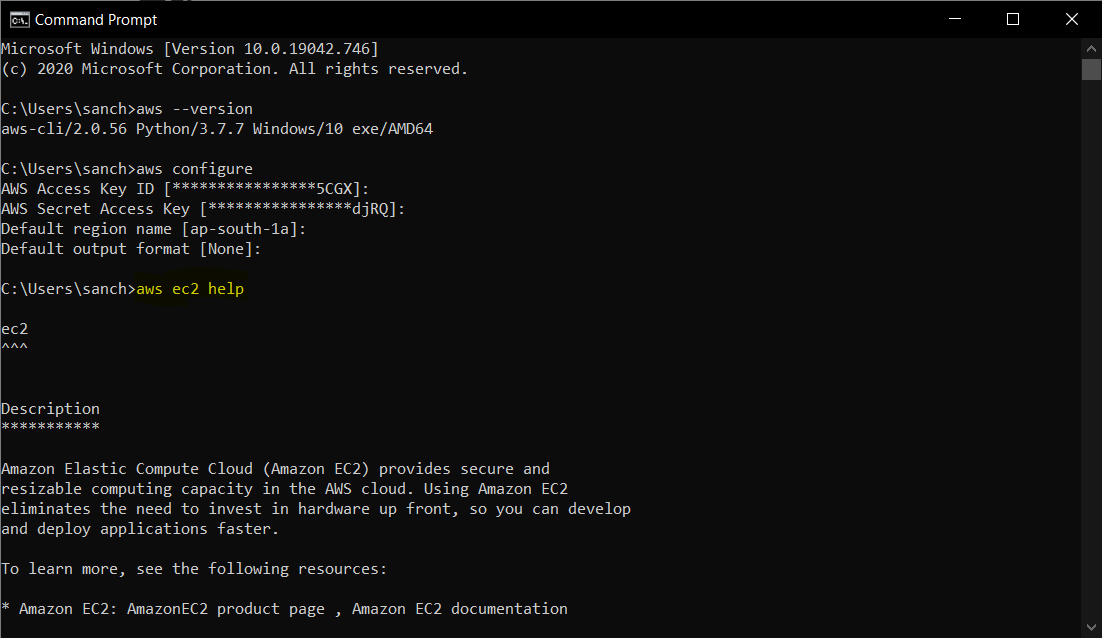 Using AWS console via AWS CLI. Hello g | by Sanchita Agrawal | Medium