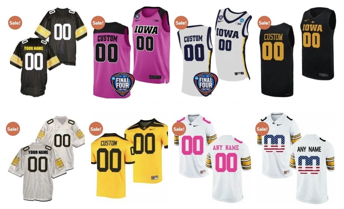 Show Your Team Spirit with a Custom Iowa Hawkeyes Jersey | by ...