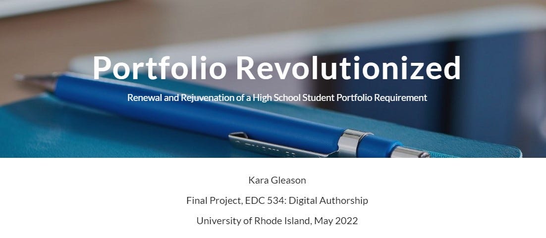 Portfolio Revolutionized. Digital Authorship EDC534 Final Project | by ...