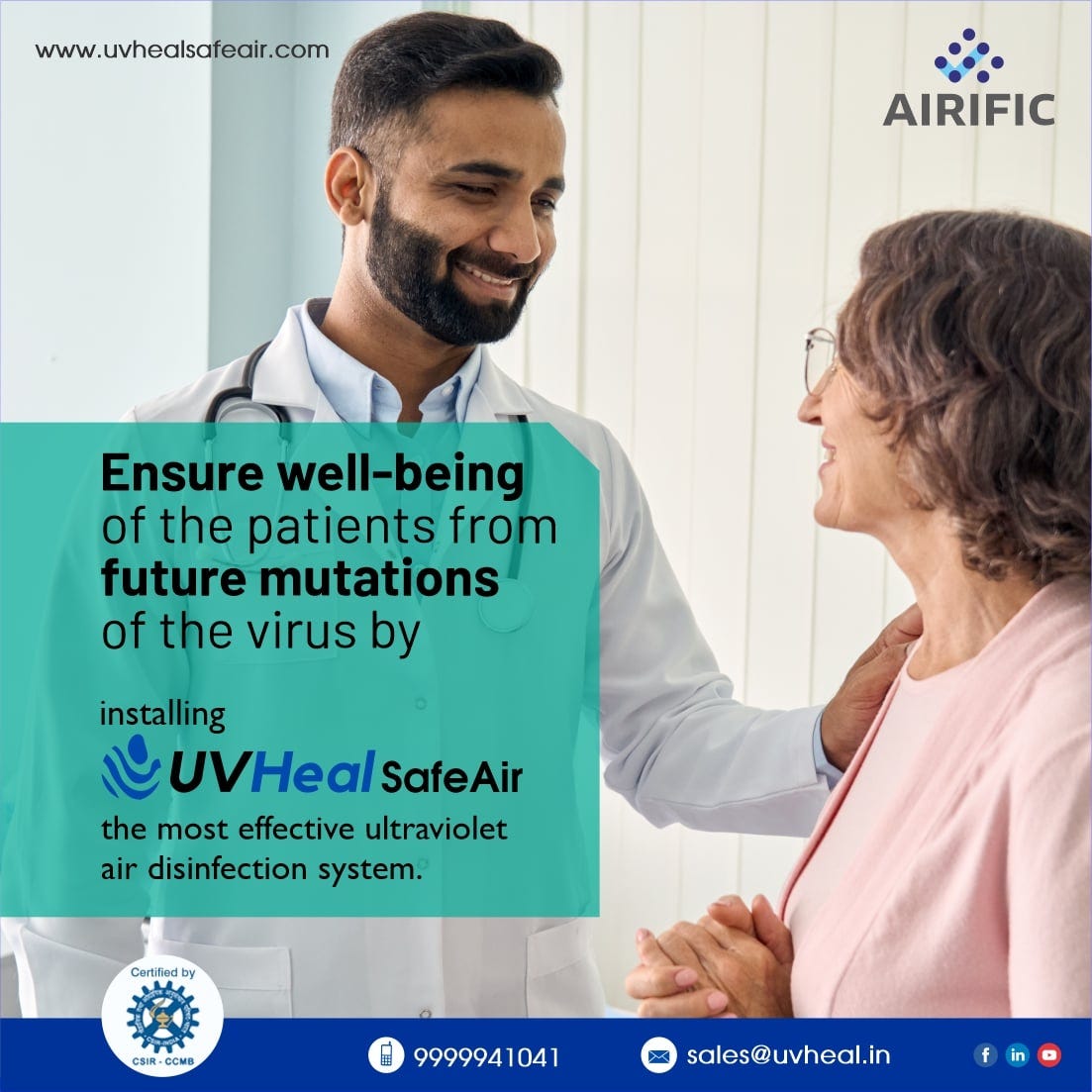 UV Heal Air Disinfection System - Uvheal - Medium