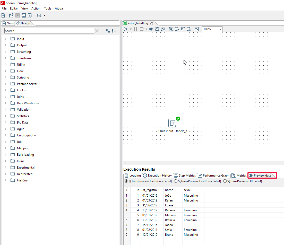 Manipulação De Erros No Pentaho Data Integration Error Handling By Guido Gabriel Medium