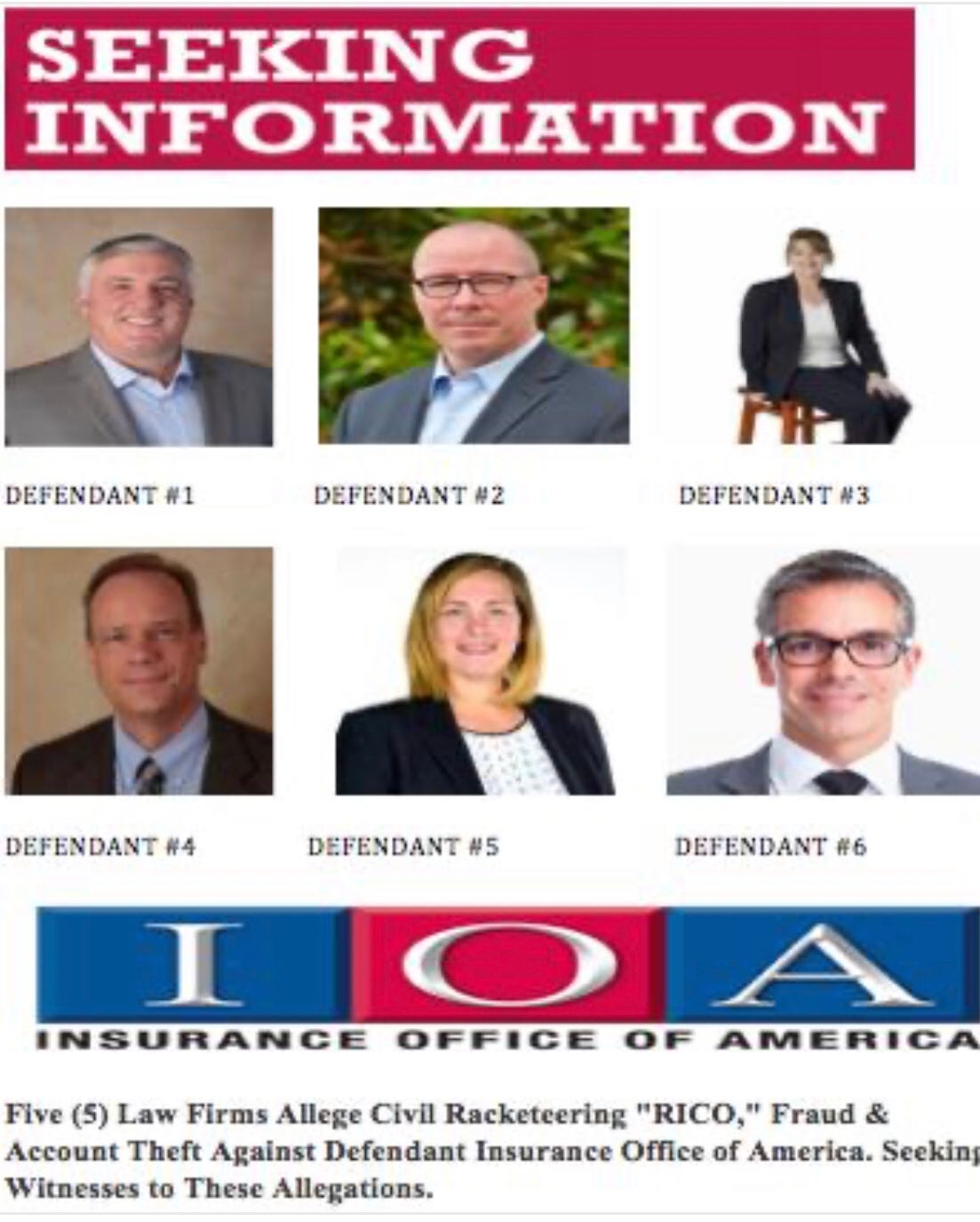 Five (5) Law Firms Allege Civil Racketeering “RICO,” Fraud & Account ...