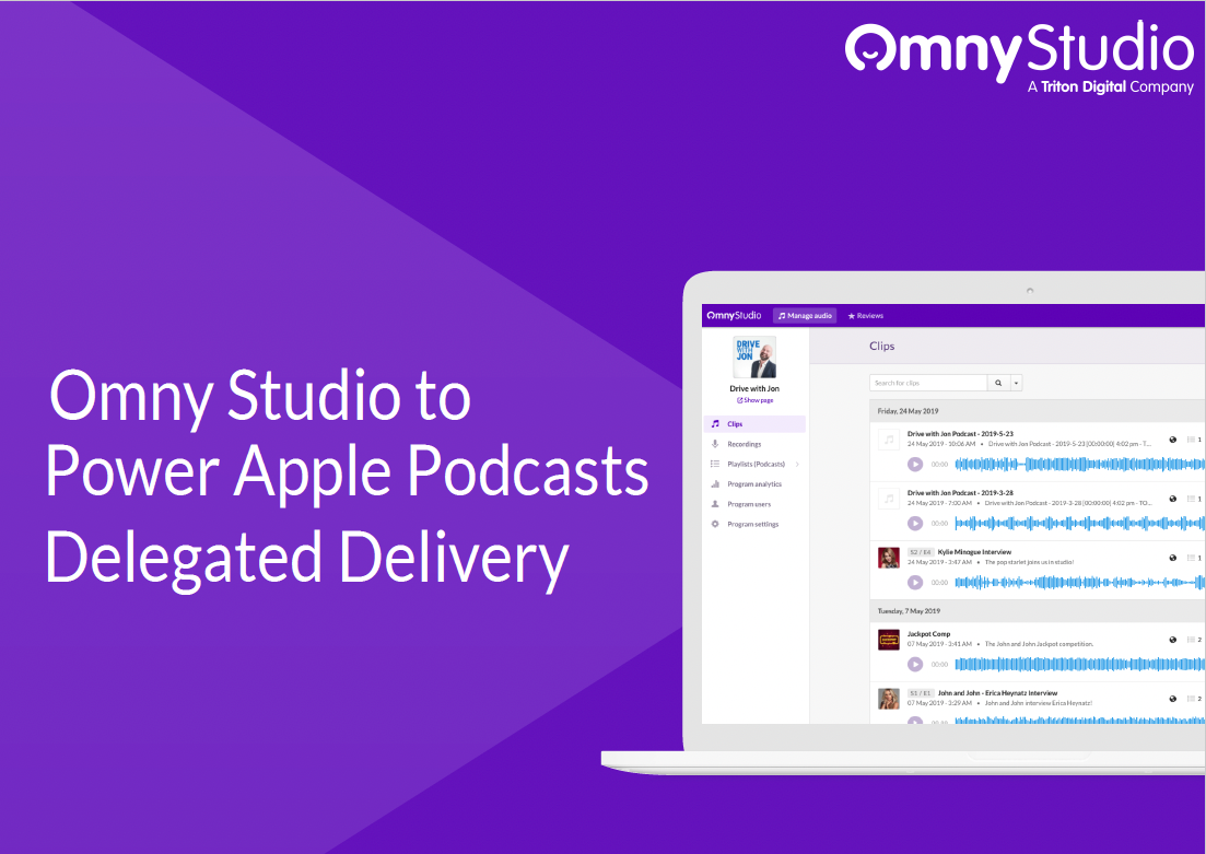 Triton Digital Announces Omny Studio Will Power Apple Podcasts ...