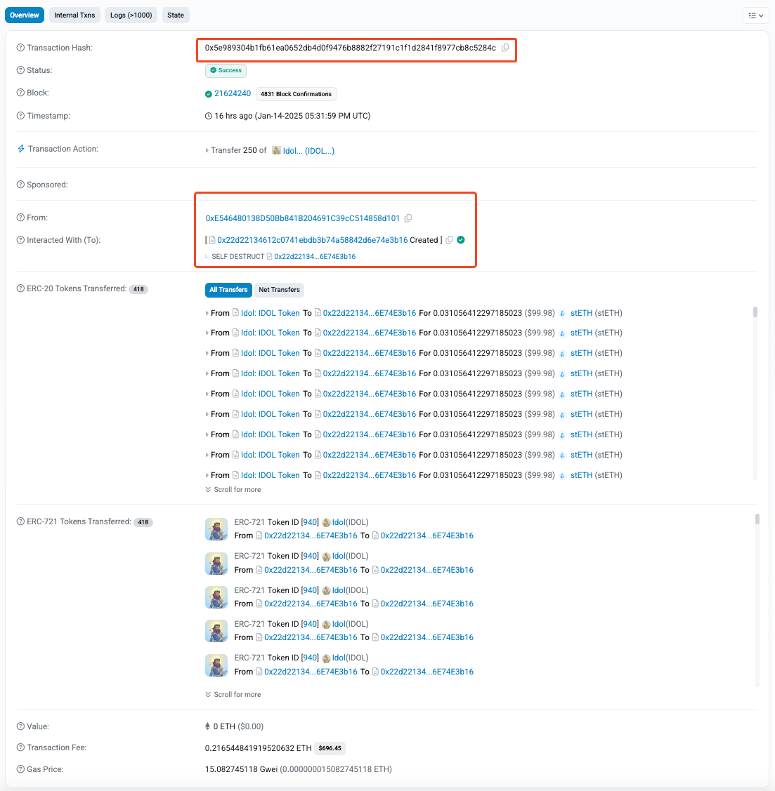 The Idols NFT Hack Analysis. Overview: | by Shashank | SolidityScan