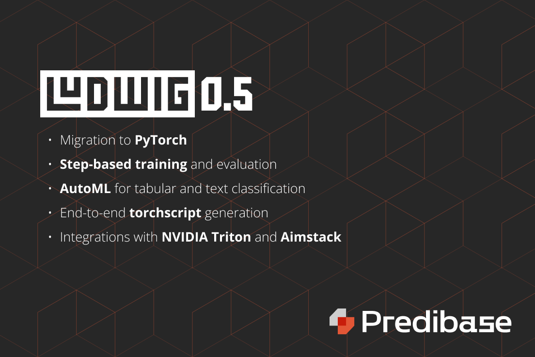 Ludwig 0.5: Declarative Machine Learning, now on PyTorch | by Justin Zhao | Predibase | Medium