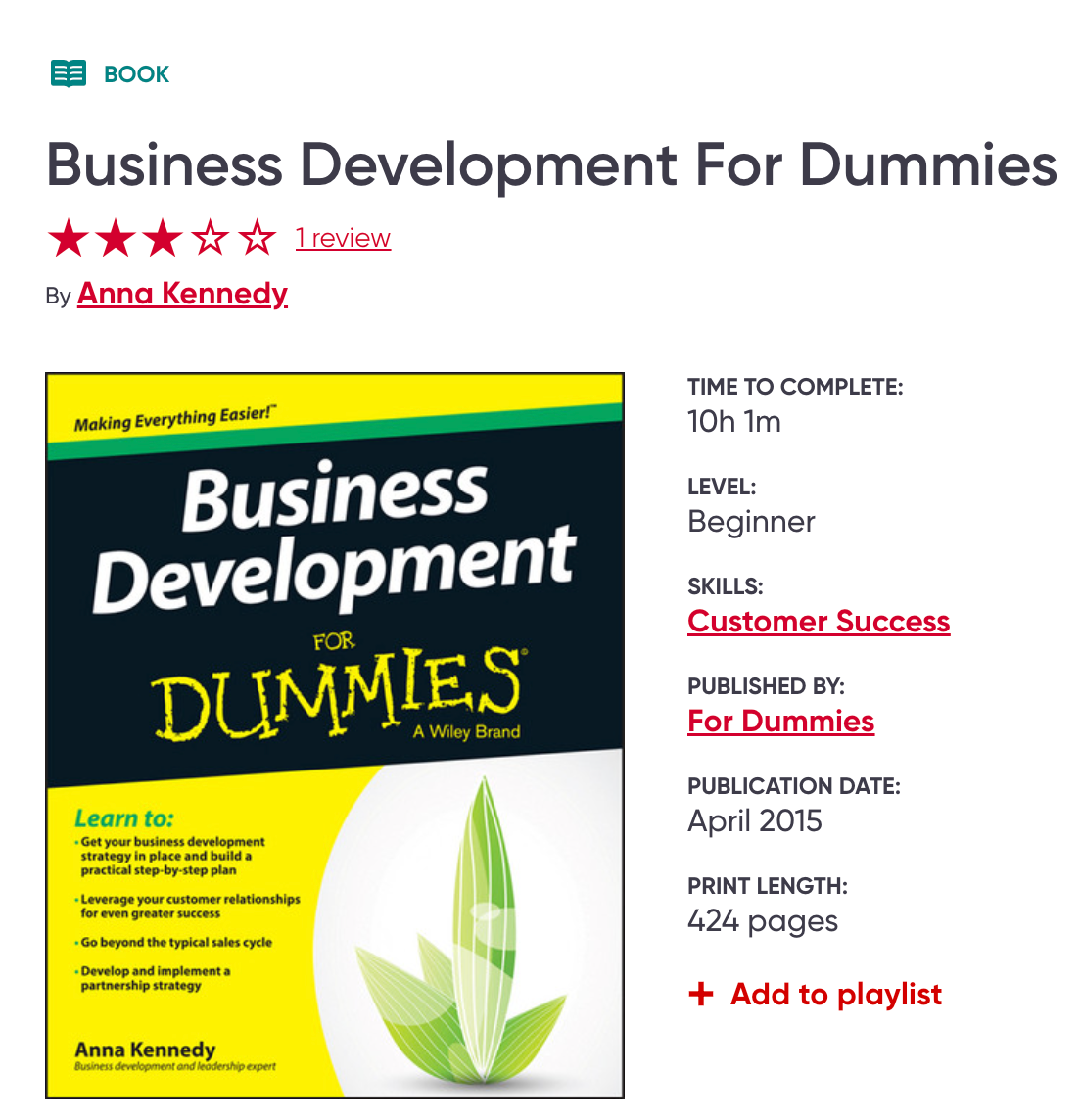Business Development for Dummies — Introducing Business Development for ...