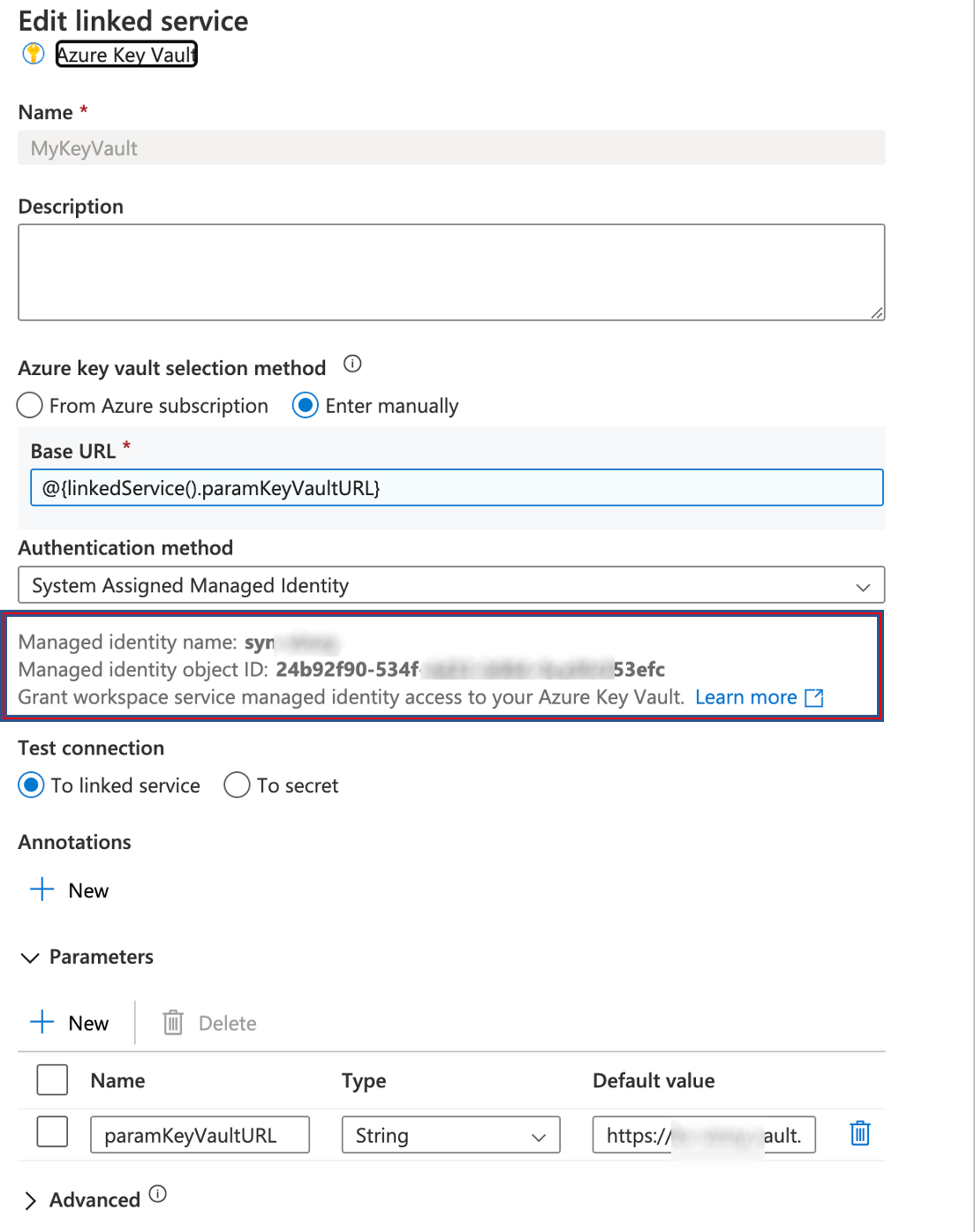 Azure Key Vault Linked Service — Two steps to grant service access | by Vinny Paluch | Medium