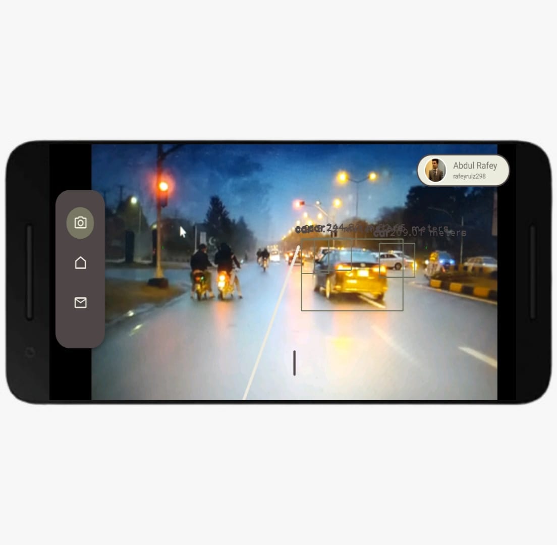 Drivooo Ai Android App Object Detection Distance Estimation And Lane