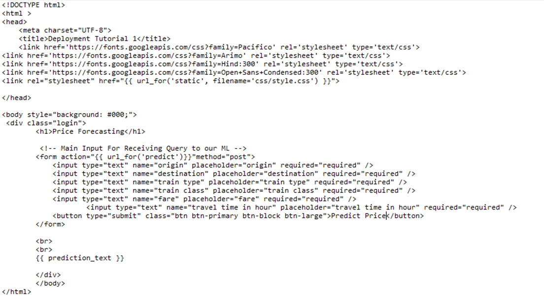Deployment of Linear Regression Model for Predicting Price using Flask ...