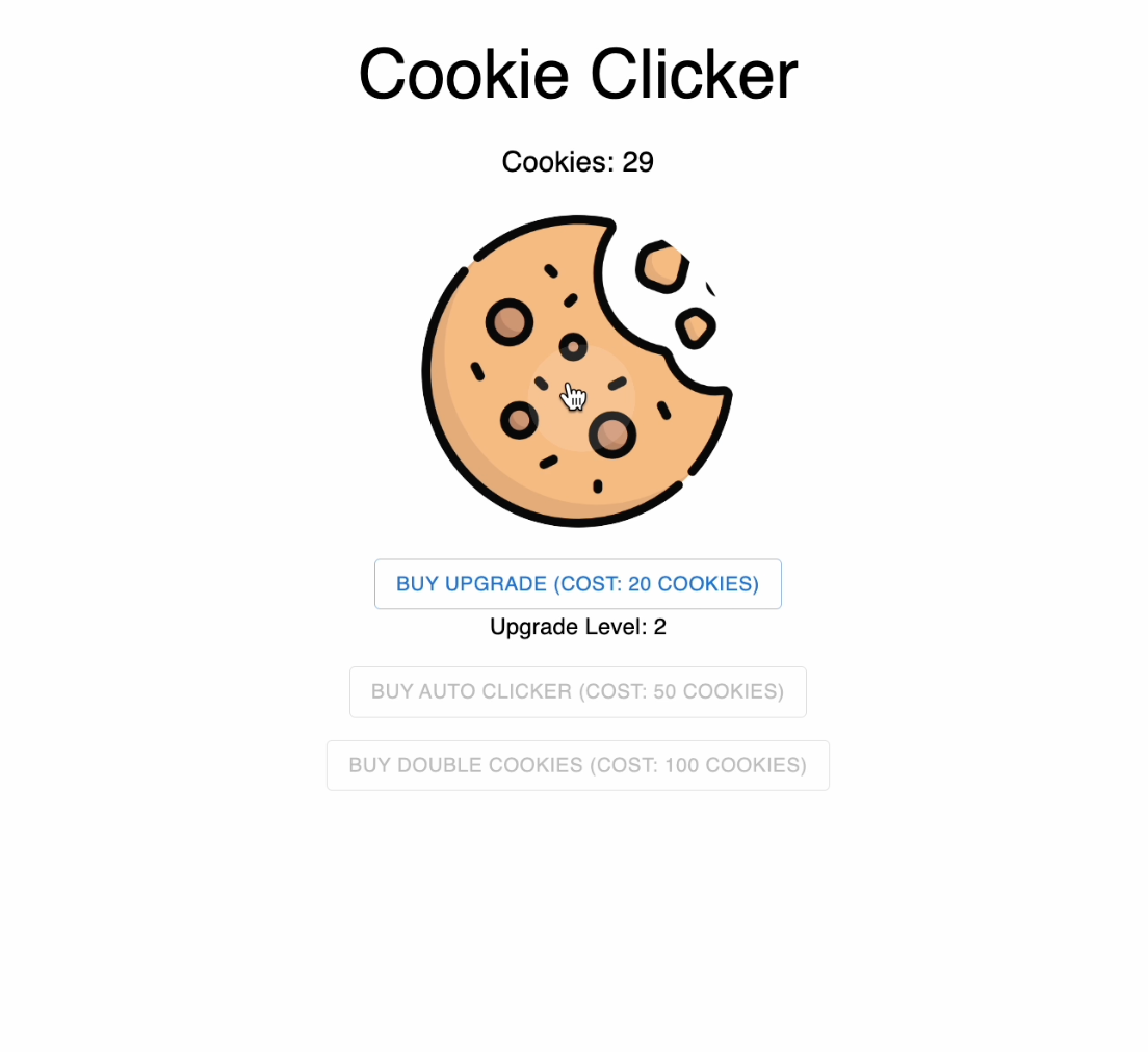 How to Build a Cookie Clicker with React and MUI | by Aishasalimg | Medium