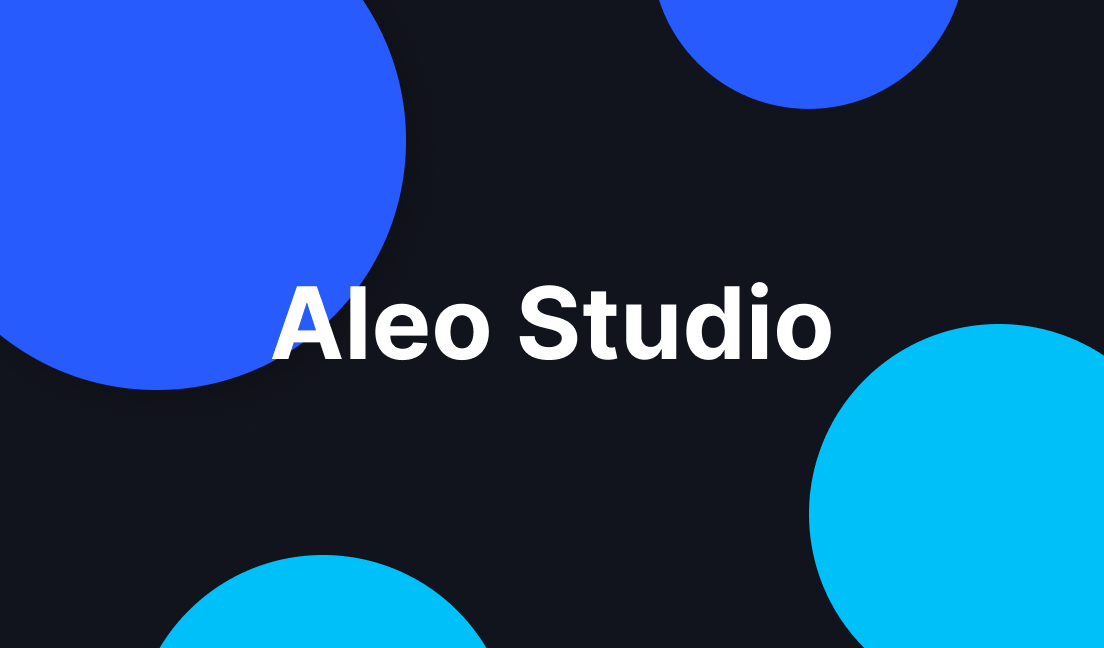 Начало работы с Aleo Studio. Ведение | by kurkov | Medium