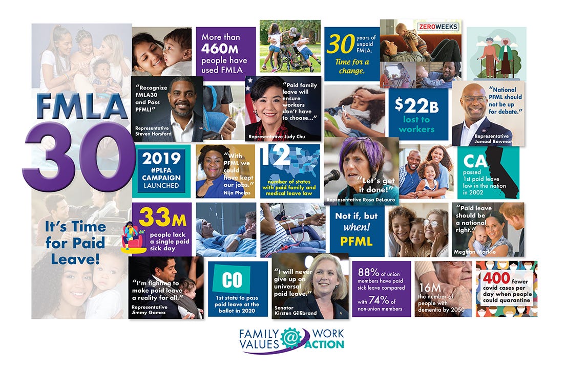 Today, we recognize and celebrate the Family Medical Leave Act (FMLA ...