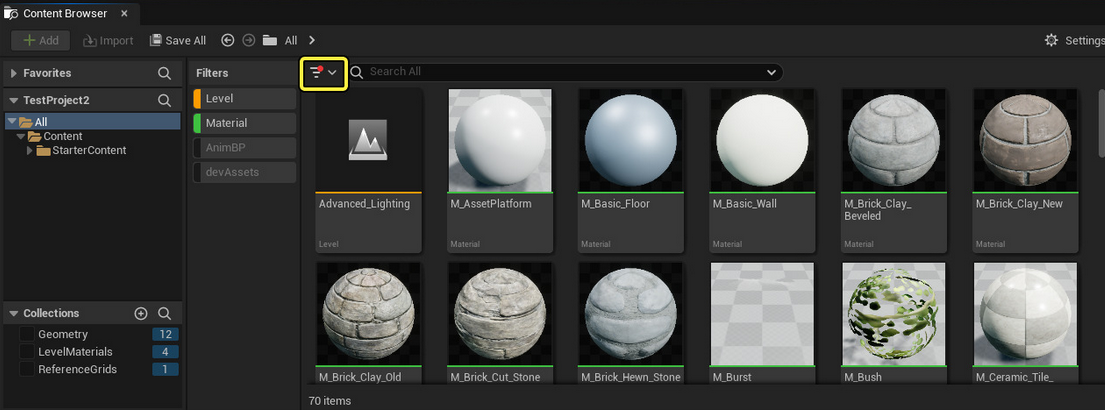 Day 134 Of Game Dev Unreal Engine — Content Browser Filters And Collections By Ethan Martin
