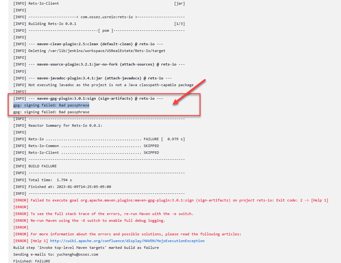 Jenkins 项目的 gpg: signing failed: Bad passphrase 错误 - HoneyMoose - Medium Jenkins 项目的 gpg: signing failed: Bad passphrase 错误 - HoneyMoose - Medium