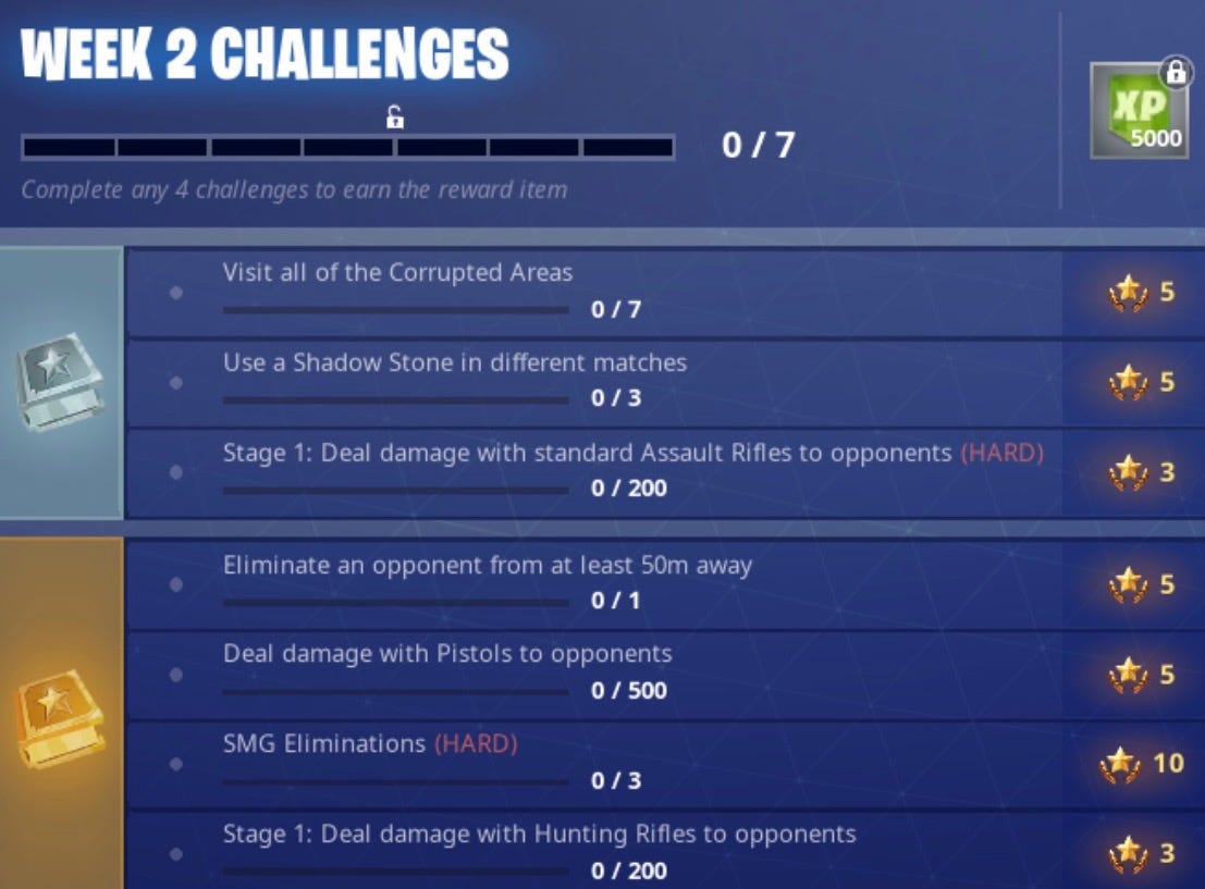 Fortnite: Season 6 Week 2 Challenges | by Justin Brown | Medium