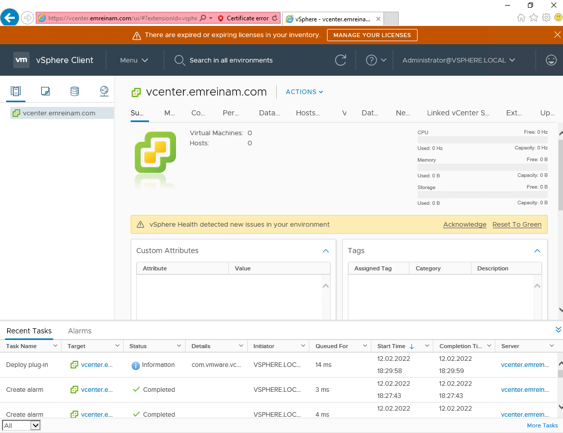 vCenter Server Appliance(VSCA) 6.7 Kurulumu | by Emre İnam | Medium