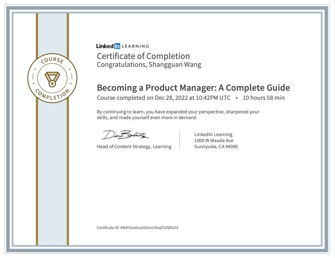 Course Review: Becoming a Product Manager: A Complete Guide | by Shangguan Wang | Bootcamp | Medium