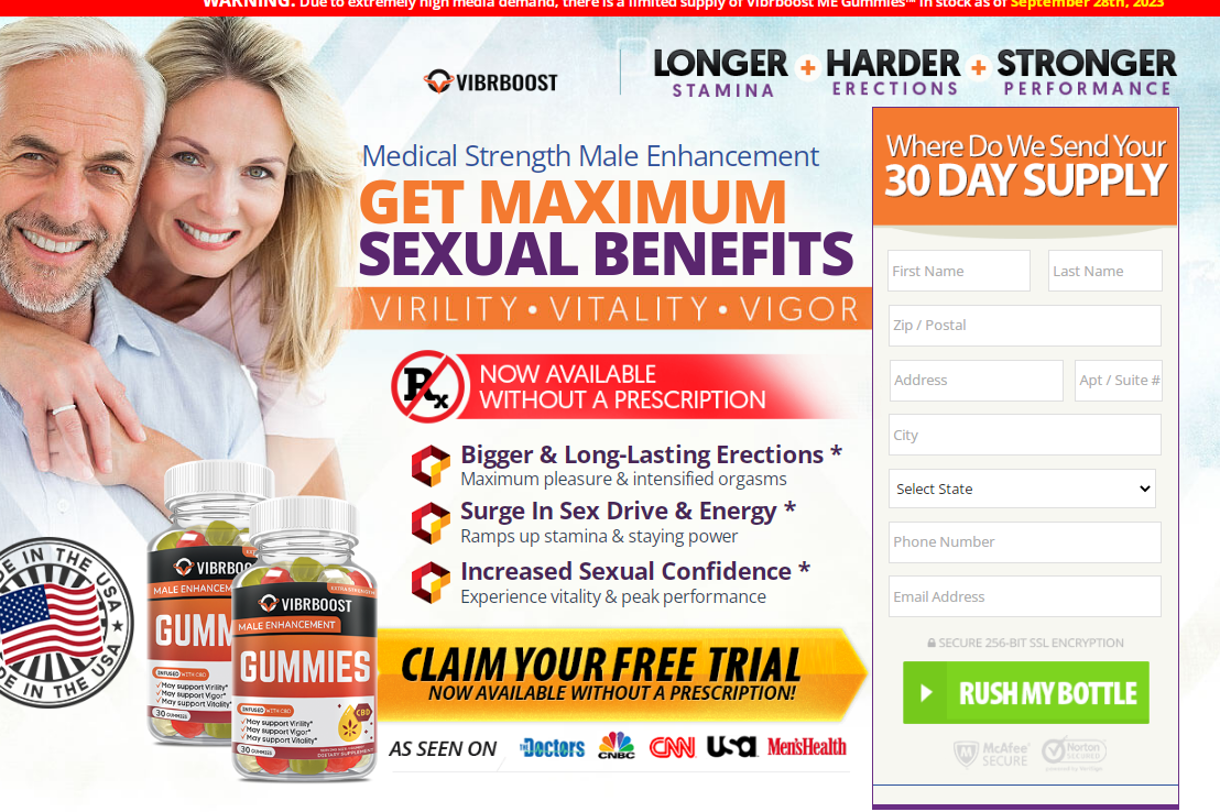 Vibrboost Male Enhancement Gummies ~ IMPROVES THE SENSITIVITY OR ORGASM ...