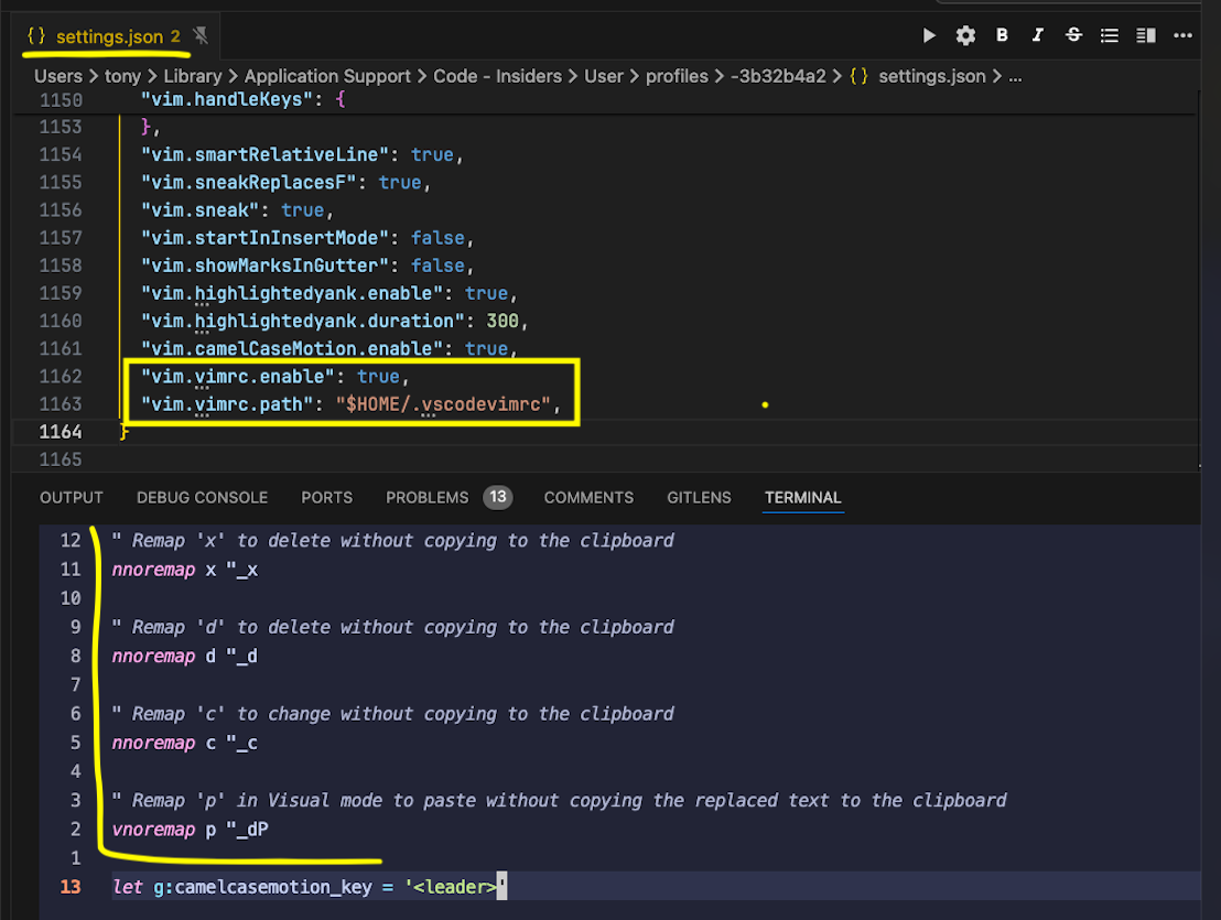 Thanks for sharing. Unfortunatelly for me the variant in vscode doesn't work. But in the end I ...