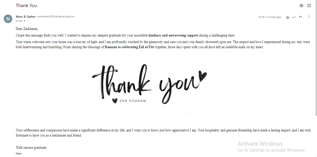 Reflecting on the Gratitude: Chronicles of Writing Thank You Letters ...