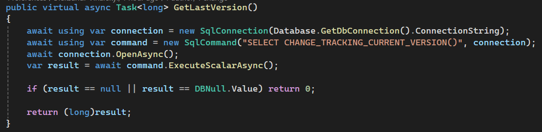 MS SQL Server change tracking in Entity Framework. | by Alexander Winarsky | Medium