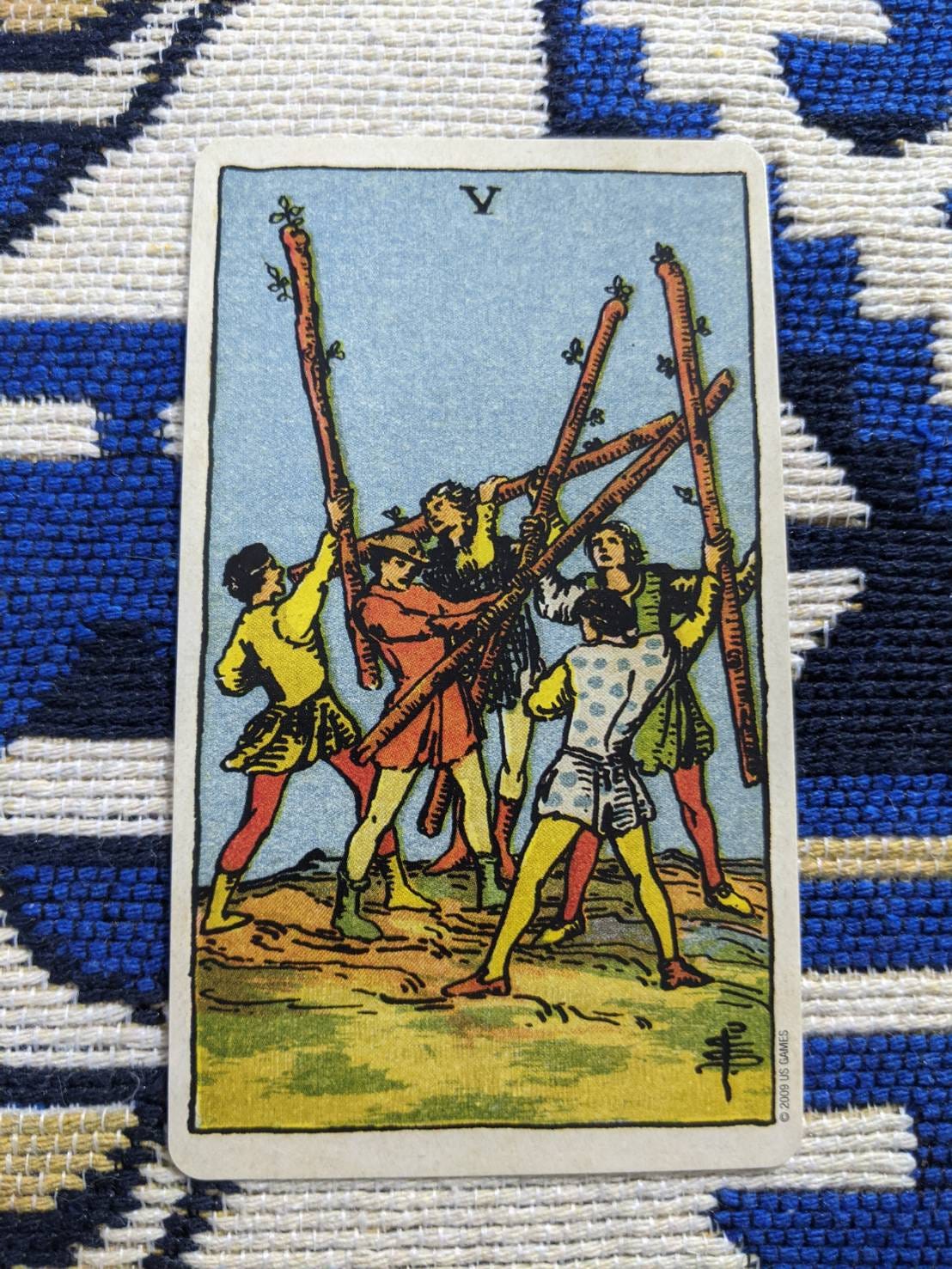 Tarot note- Five of wands. UR:Represents people brainstorming… | by Lu ...