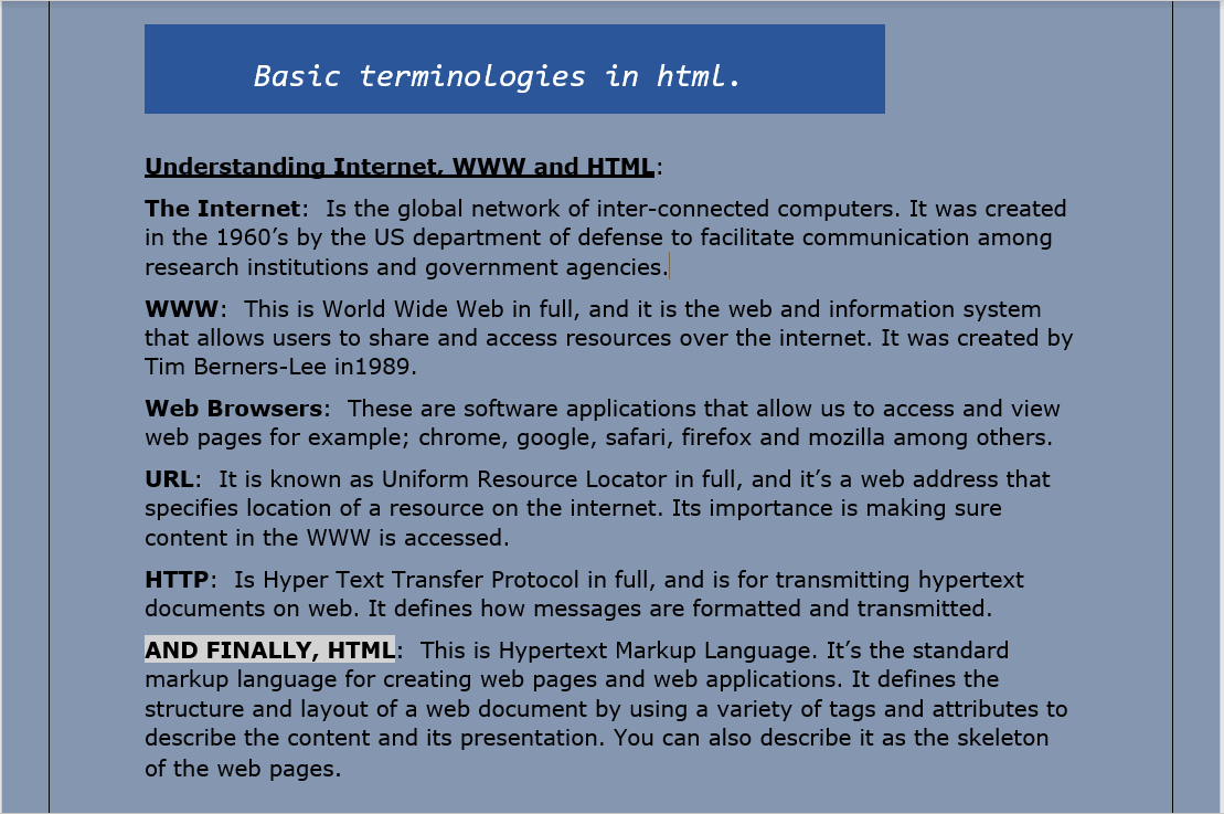 Basic Knowledge You Should Know About HTML.. | by Allen Mahoro | May ...