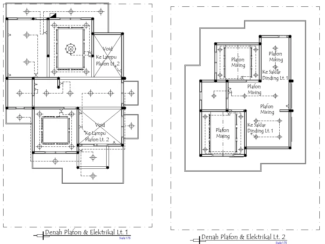 Ceiling and Electrical Floor Plan Layout Design AutoCAD DWG File ...