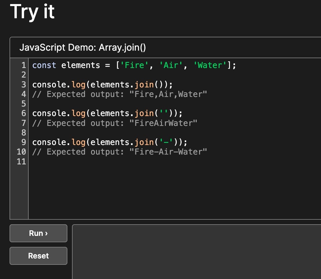 Commonly Used JavaScript Array Instance Methods | by Damon Ryon | Sep, 2024 | Medium