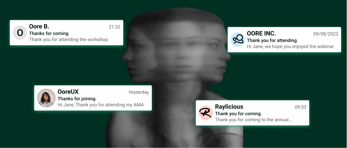 Change how you thank users for attending | Bootcamp