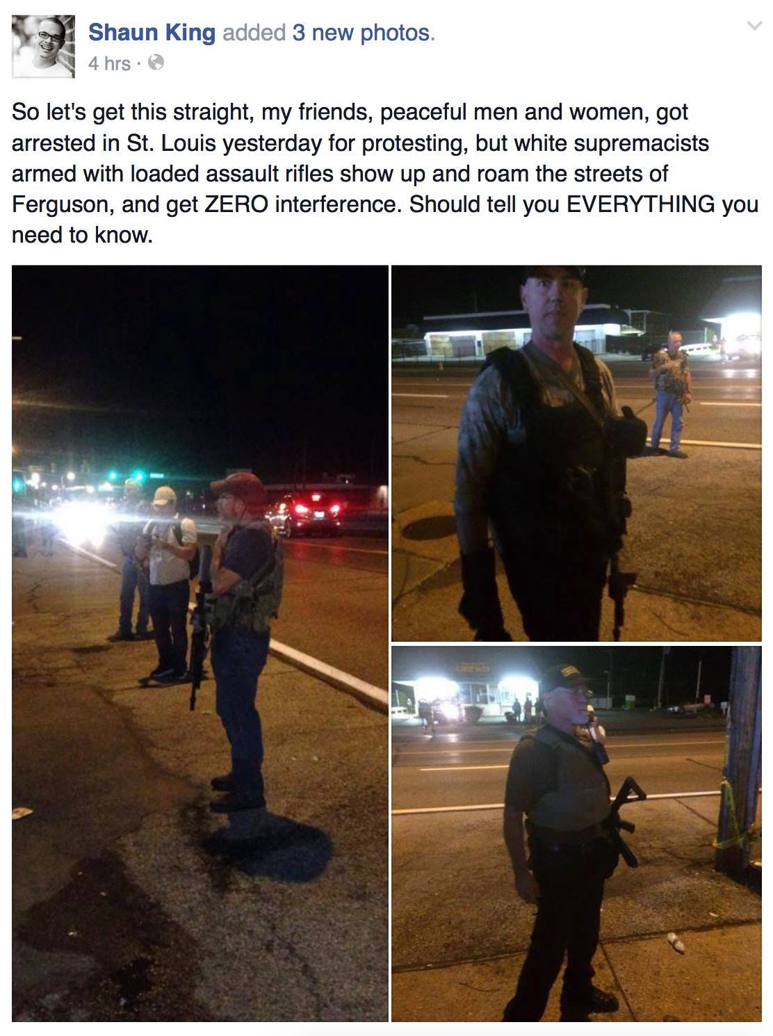 The Oath Keepers hit the streets of Ferguson yesterday. | by Steve ...