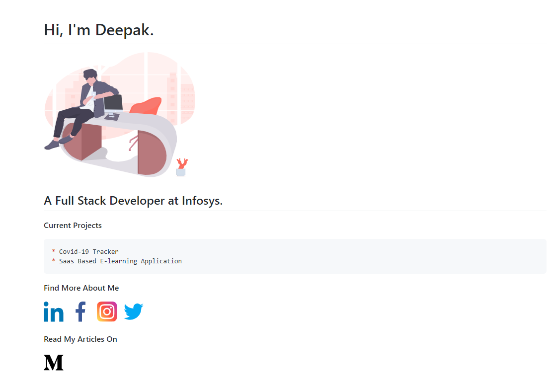 How to Create a Mini Portfolio on GitHub | by Deepak Chauhan | Medium