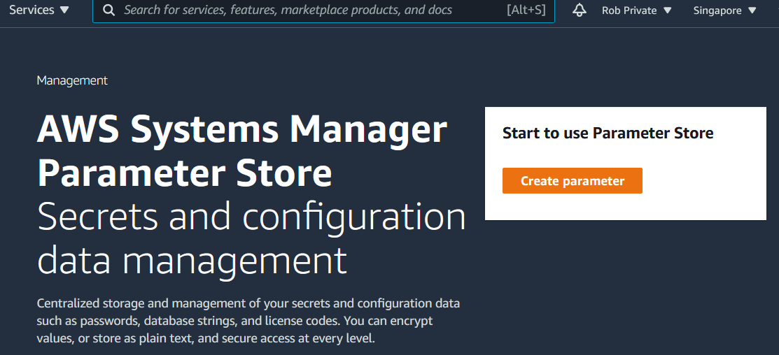 How to externalize Spring Boot Properties to an AWS System Manager Parameter Store | by Robert ...
