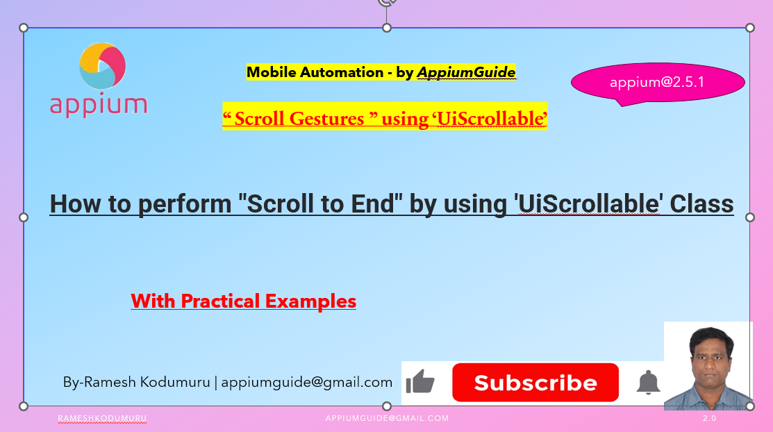 #47.”Scroll Gestures” -‘UiScrollable’ | How to perform “Scroll to End ...