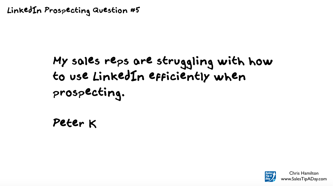 28 LinkedIn Sales Questions Answered — Prospecting Question #5 | by ...