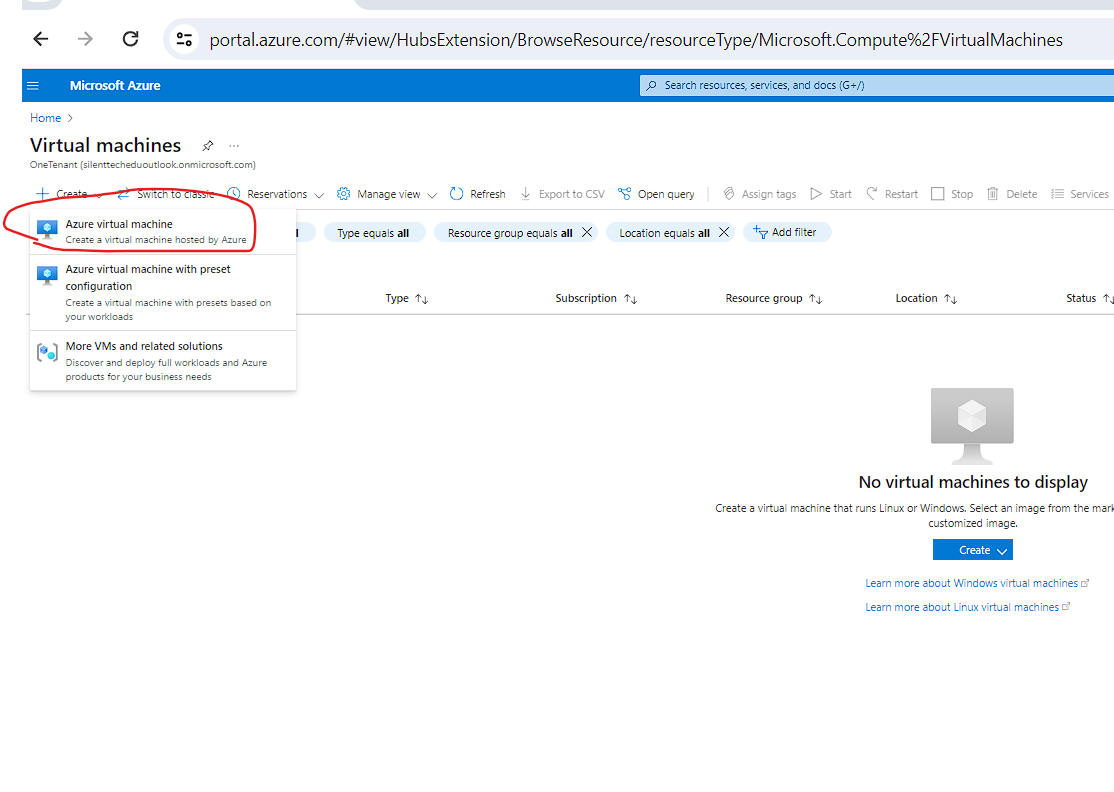 Create an Azure Virtual Machine - SilentTech - Medium